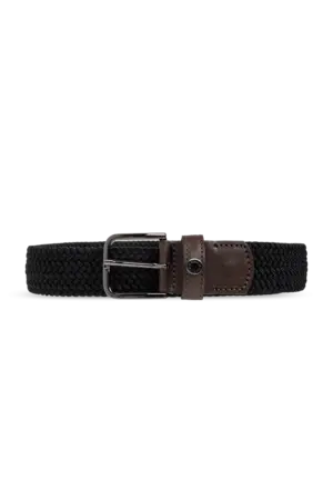 Paul & Shark Belt With Logo - Black