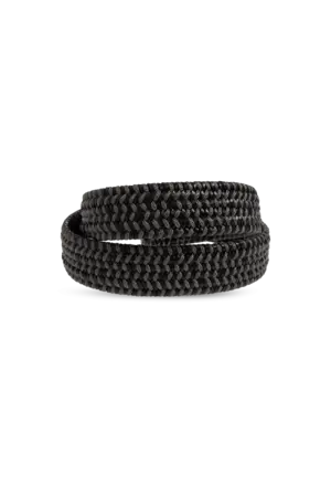 Paul & Shark Braided Textile Belt With Leather Trim