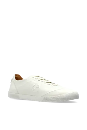 Giorgio Armani Leather Sports Shoes - Cream