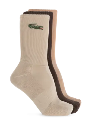 Lacoste Three-pack Of Socks With Logo - Multicolor