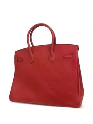 Hermès 2014 35 Birkin Tote Bag - Red