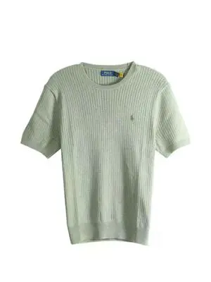 Polo Ralph Lauren Ribbed Knit Short-sleeve Sweater - Green
