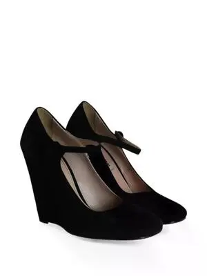 Miu Miu Wedge Pumps - Black