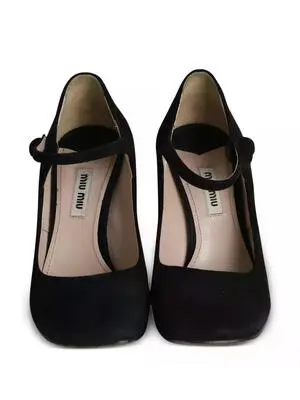 Miu Miu Suede Wedge Pumps