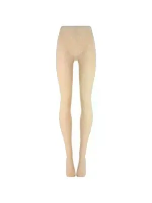 Wolford Floral Lace-mesh Tights - Neutrals