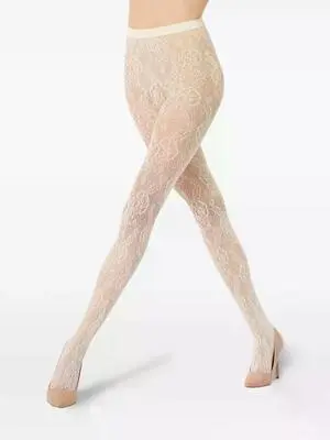 Wolford Floral Lace-mesh Tights