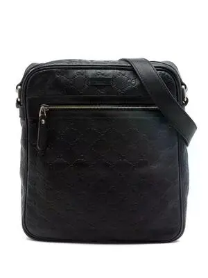 Gucci 2016-2026 Guccissima Crossbody Bag - Black