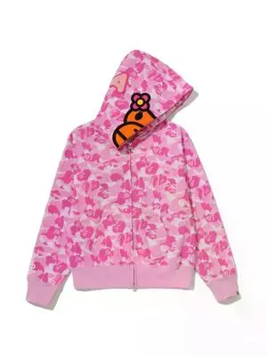 A BATHING APE Full-zip Camouflage-print Hoodie
