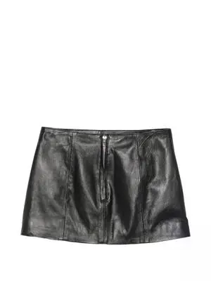 MANOKHI Leather Mini Skirt