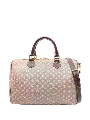 LOUIS VUITTON 2009 Monogram Idylle Speedy Bandouliere 30 Satchel - Brown
