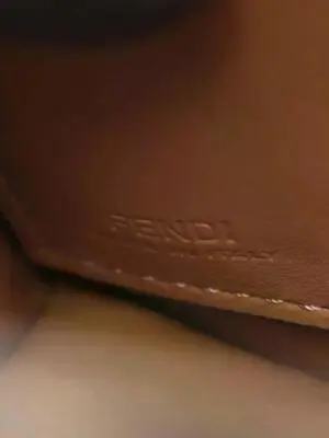 Fendi Zucca Canvas Baguette Satchel