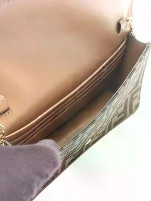 Fendi Zucca Canvas Baguette Satchel