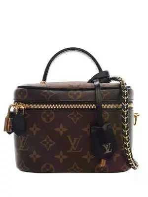 LOUIS VUITTON 2000-2026 Monogram Reverse Vanity Pm Satchel - Brown