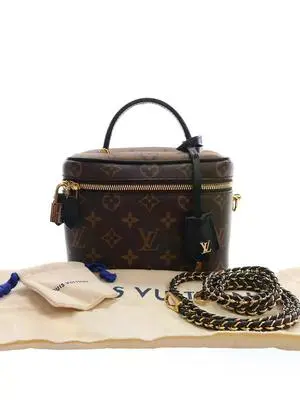 LOUIS VUITTON 2000-2026 Monogram Reverse Vanity Pm Satchel