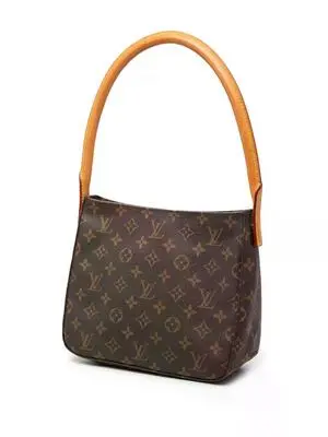LOUIS VUITTON 2001 Monogram Looping Mm Shoulder Bag - Brown