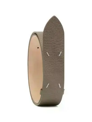 MAISON MARGIELA Four Stitches Leather Belt - Brown