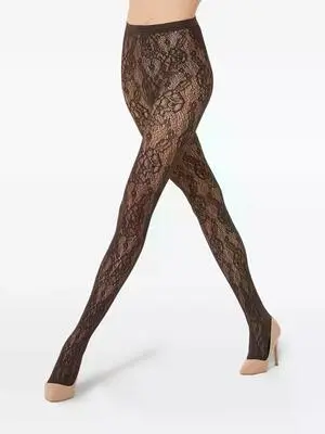 Wolford Floral Lace-mesh Tights