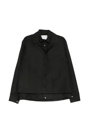 Sacai Layered Shirt Jacket - Black