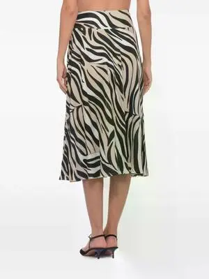 Marella Mlsospite Zebra-print Midi Skirt