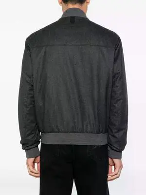 Canali Wool Zip-up Jacket