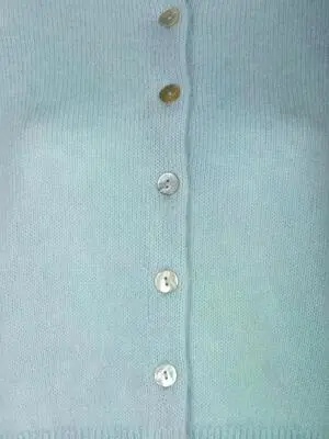 DÔEN Alesìa Short-sleeve Cardigan - Blue