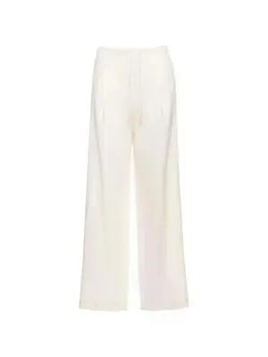 Marella Drawstring Waist Wide Leg Trousers - Neutrals