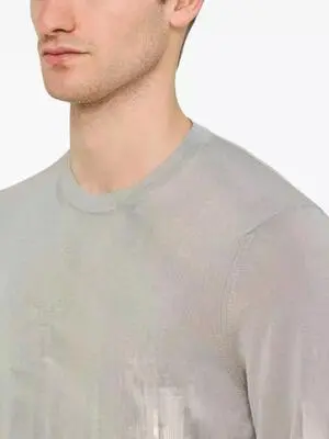 DRUMOHR Frosted Cotton Crew Neck Sweater
