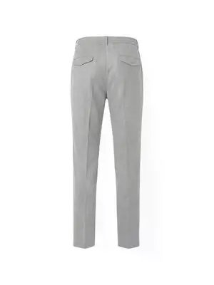 Peserico Melange Effect Drawstring-waist Pleated Trousers - Grey