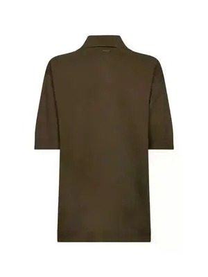 Max Mara Milano Knit Polo-collar Top - Brown