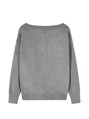 Patrizia Pepe Layered-effect V-neck Sweater - Grey