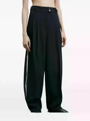 Patrizia Pepe Buckle-detail Side-slit Trousers