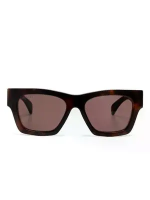 Gucci Square-frame Sunglasses - Brown