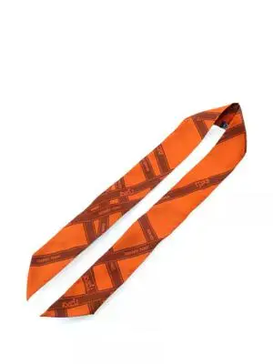 Hermès 2010s Bolduc Scarf - Orange