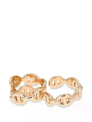 Hermès 18k Rose Gold Chaîne D'ancre Double Ring