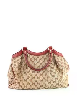 Gucci Sukey Gg Canvas With Leather Medium Tote Bag