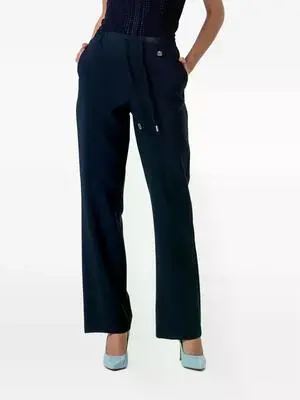FRACOMINA Drawstring Straight-leg Trousers - Blue