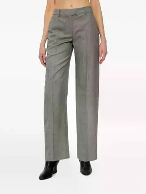 Alexander McQueen Pressed-crease Wool Trousers