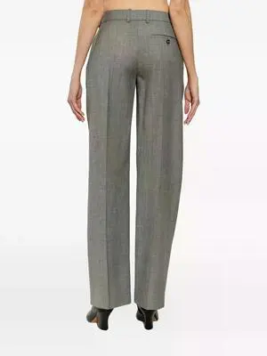 Alexander McQueen Pressed-crease Wool Trousers