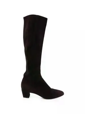 GIANVITO ROSSI Over-the-knee Suede Boots - Brown