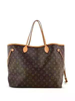 LOUIS VUITTON Neverfull Monogram Canvas Gm Tote Bag - Brown