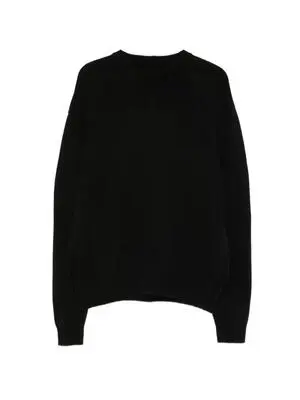 Rick Owens Crew Neck Sweater - Black