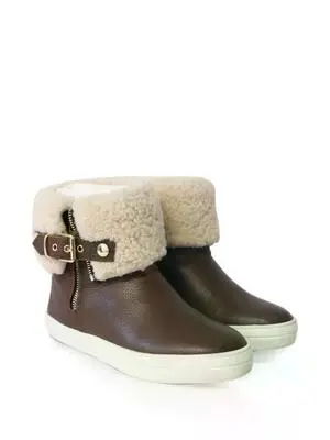 Burberry Skillman Buckle-strap Ankle Boots