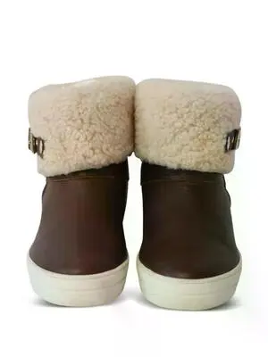 Burberry Skillman Buckle-strap Ankle Boots
