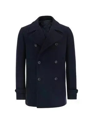 Tagliatore Short Double-breasted Coat - Blue