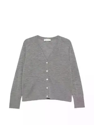 Max Mara Canditi V-neck Cardigan - Grey
