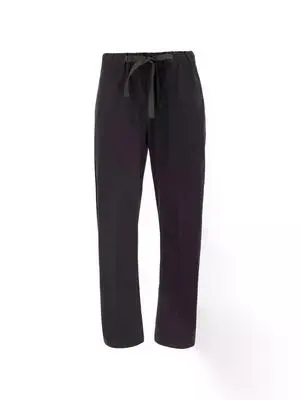 SEMICOUTURE Buddy Drawstring Tapered Trousers - Brown