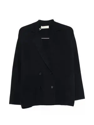 Max Mara Loncia Double-breasted Notched-lapel Jacket - Blue