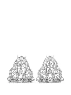 LB EXCLUSIVE Platinum Diamond Openwork Brooch