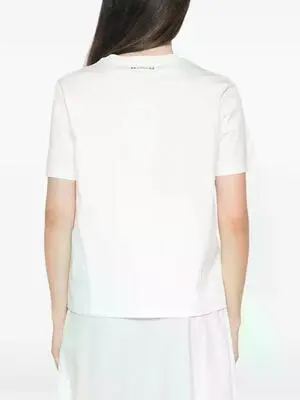 Max Mara Slogan Print Cotton T-shirt