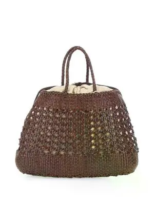 Dragon Diffusion Santa Cano Woven Leather Tote Bag